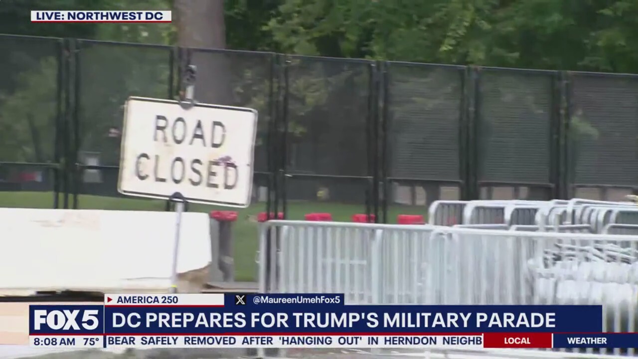 Trump's military parade will cause extended road closures