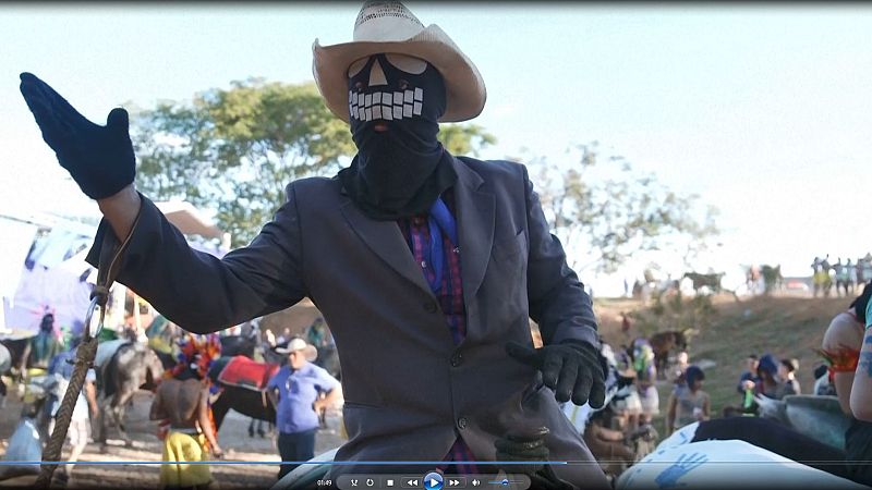 In Brazil, knights and masked riders take to a football pitch for ...