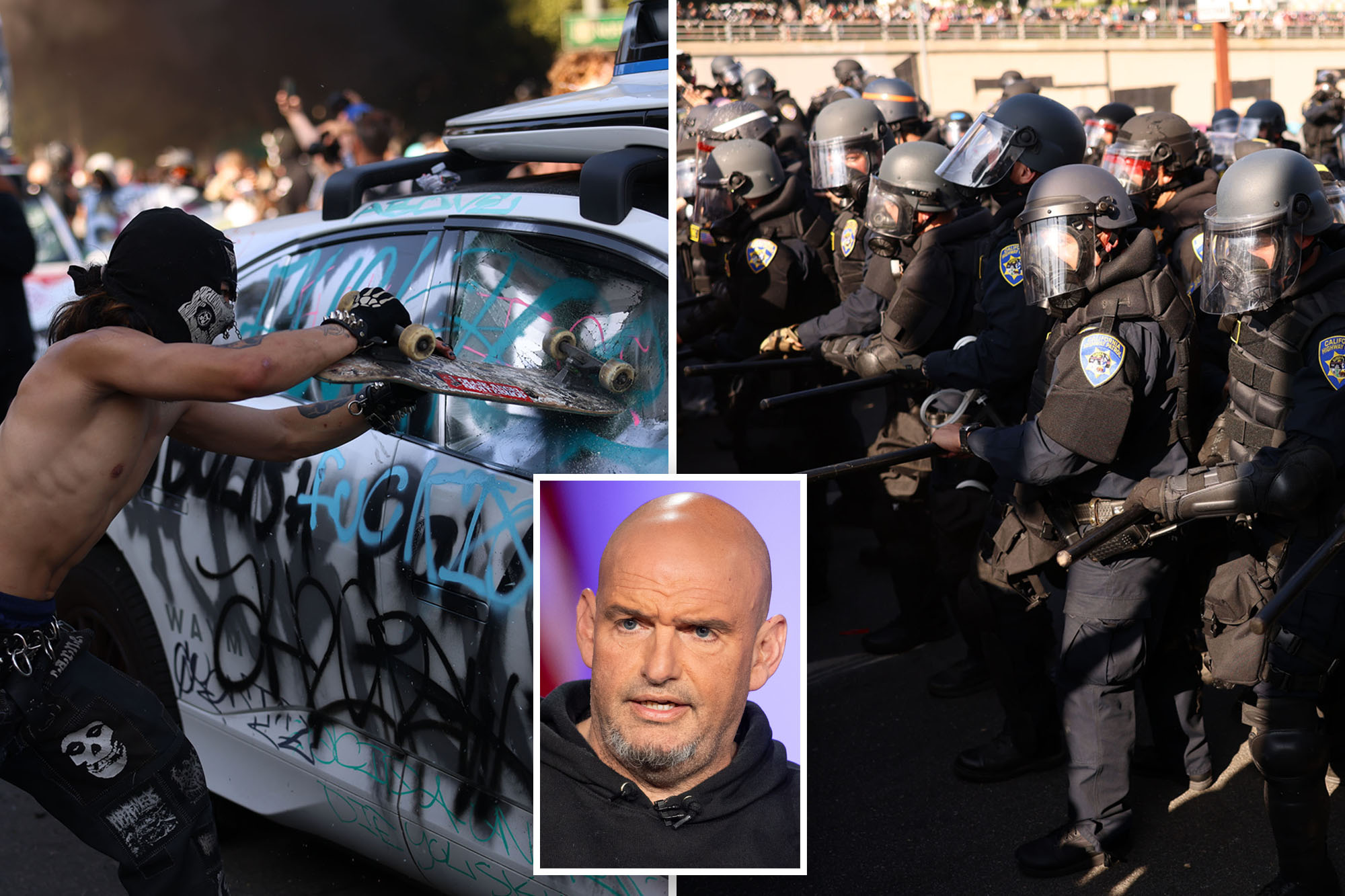 Fetterman rips ‘anarchy and true chaos’ in LA, warns Dems not to cede ...