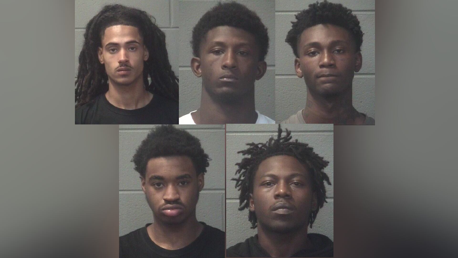 Five arrested in Jacksonville on gun charges