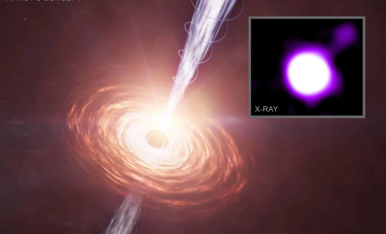 NASA’s Chandra Detects Unbelievably Powerful Black Hole Jet Blasting at ...