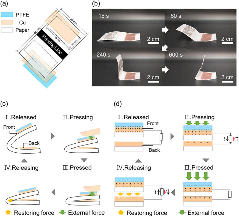 CO-TENG: An origami-inspired self-powering sensor for smart wearables