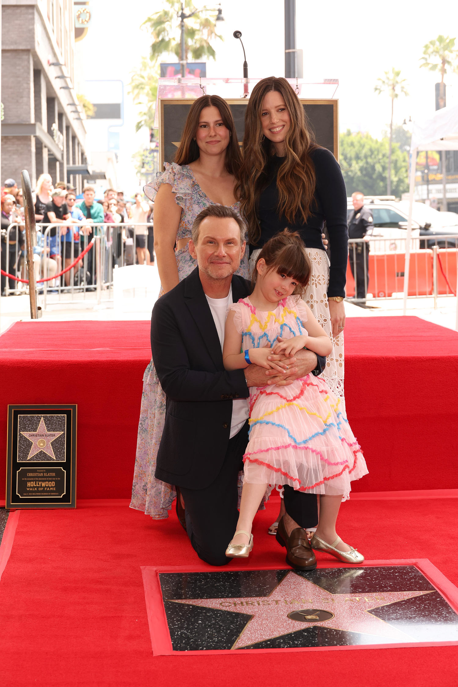 Christian Slater's 2 Daughters Make a Rare Appearance With Their Dad