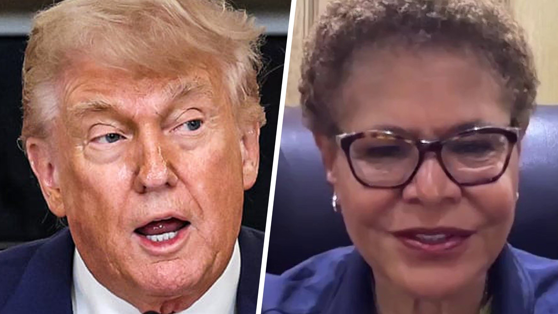 Los Angeles Mayor Karen Bass reacts to Trump's deployment of Marines ...