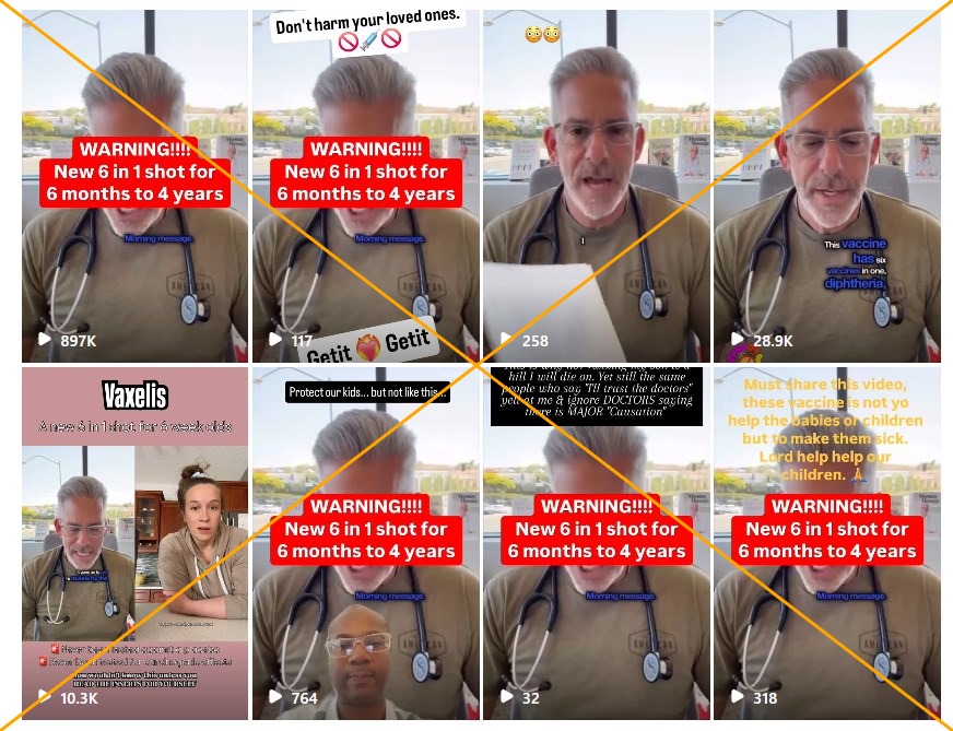 Video misleads about safety of 6-in-1 vaccine Vaxelis