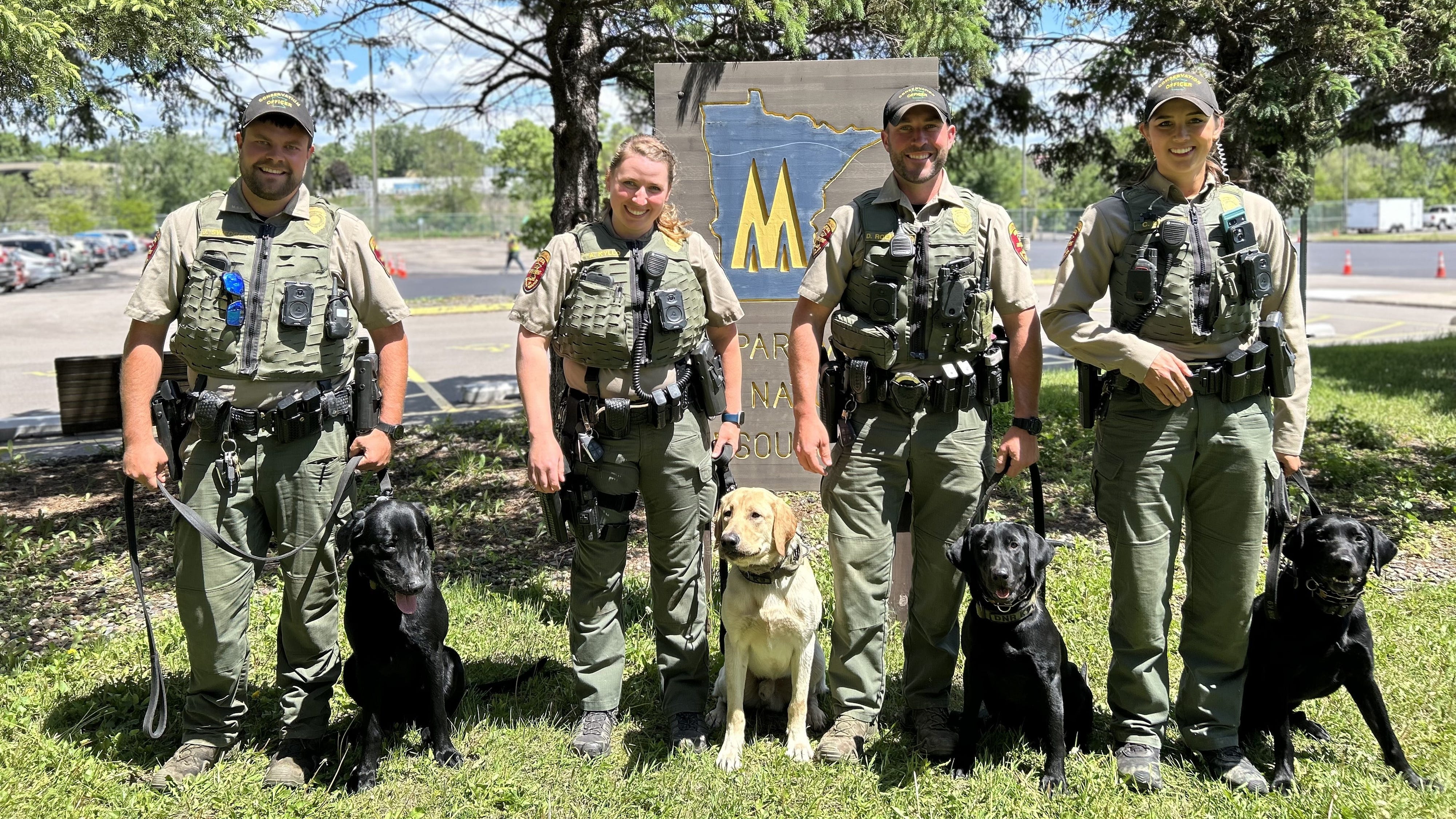 Minnesota DNR adds four new dogs and handlers to statewide K9 Unit