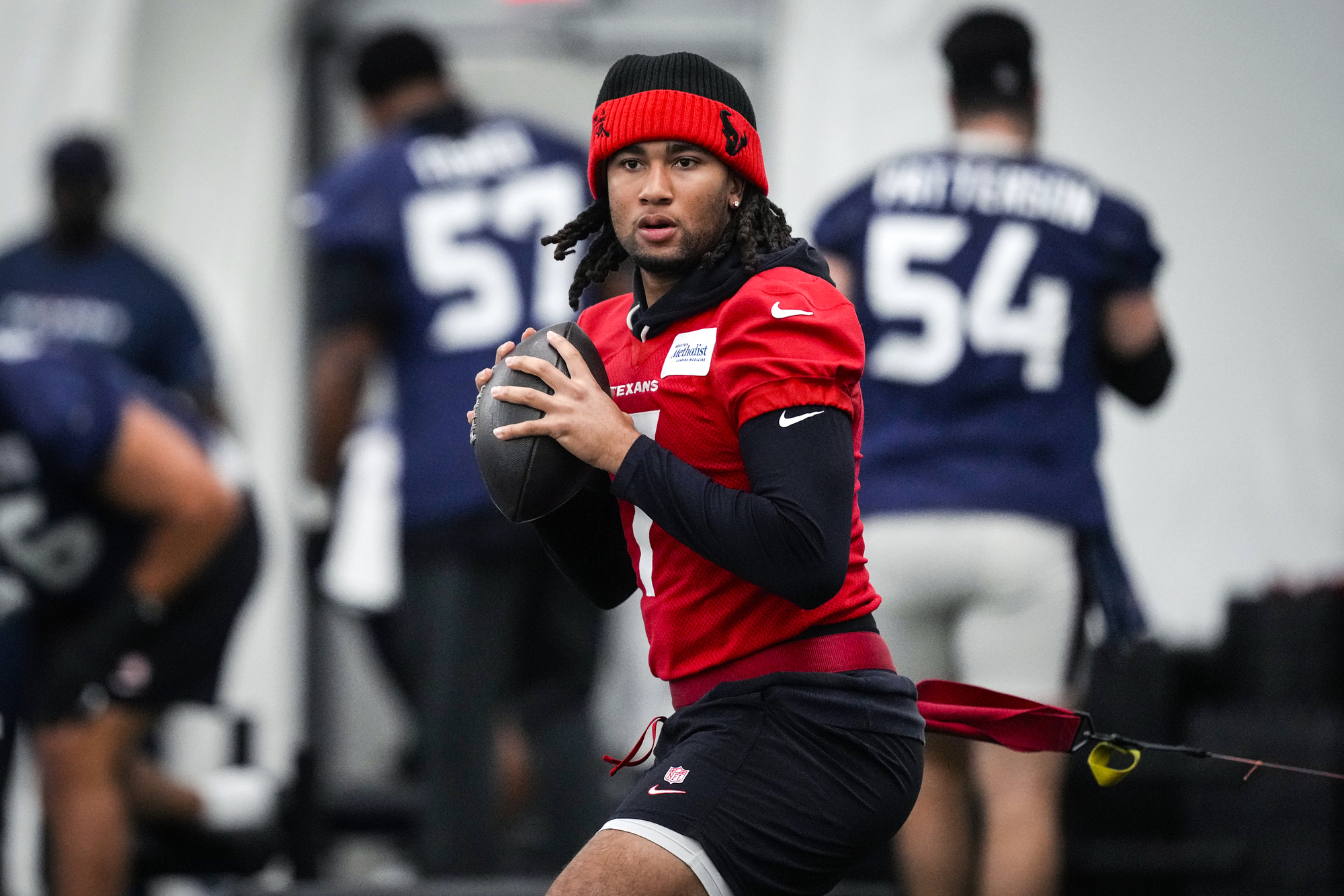 CJ Stroud is finally throwing at Texans' camp after battling sore shoulder