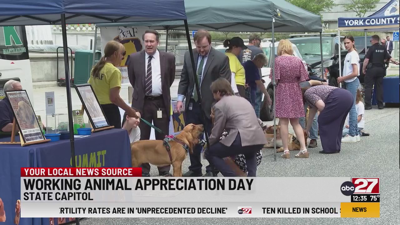 Working Animal Appreciation Day at the Pennsylvania State Capitol