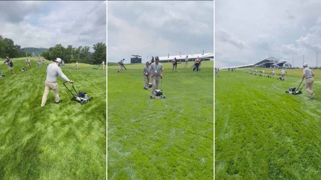 U.S. Open greens crew mows Oakmont's 'unplayable' rough in pro's viral ...