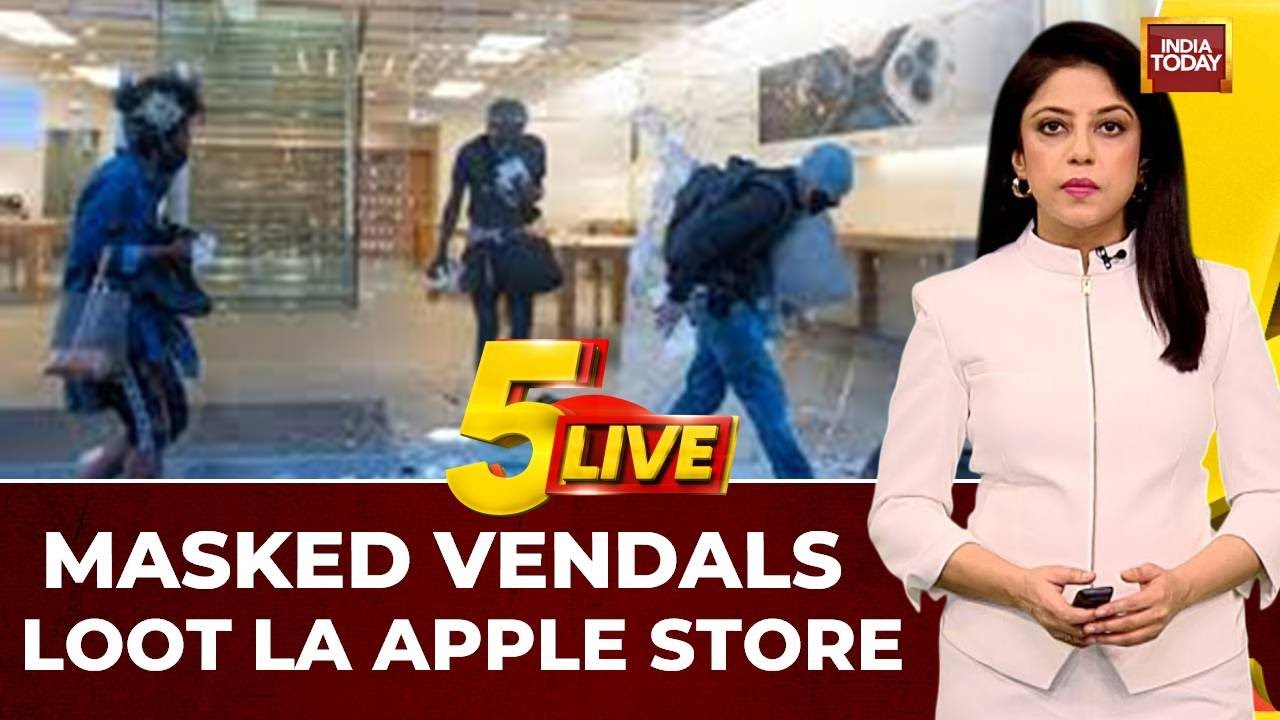 Apple store looted by vandals in Los Angeles