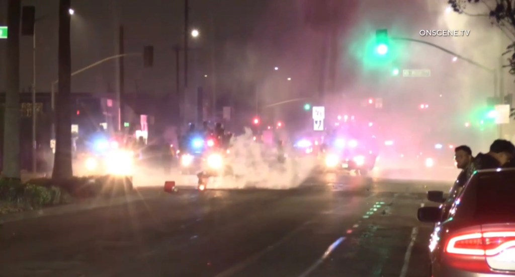 FBI Hunts Compton Man Suspected of Throwing Rocks at Paramount Police