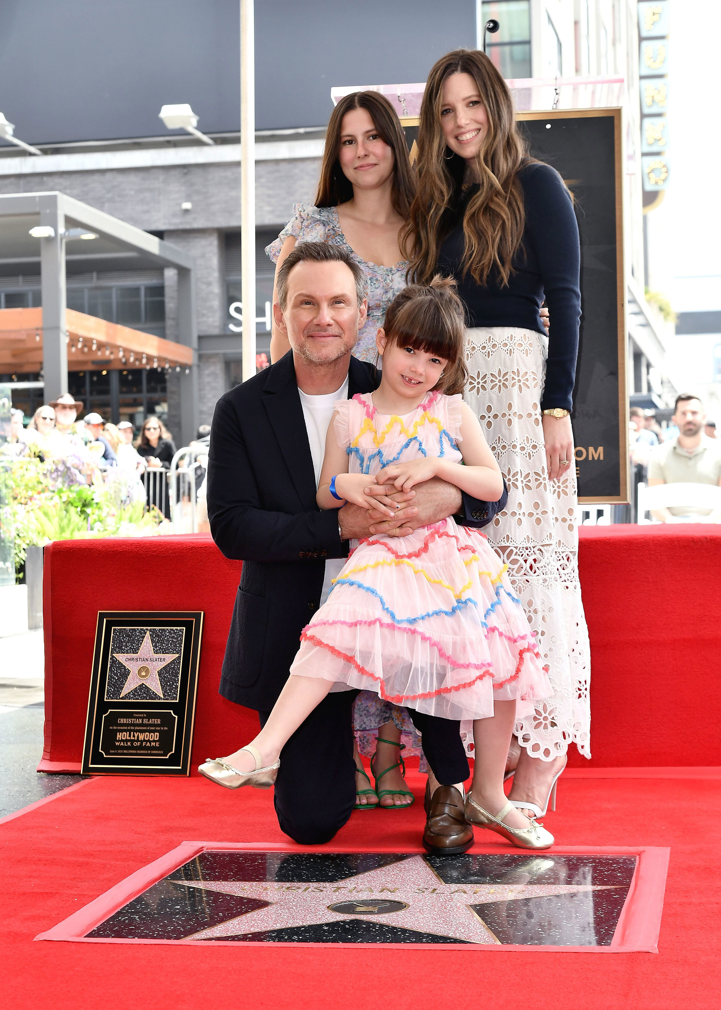 Christian Slater’s two daughters look all grown up in rare public ...