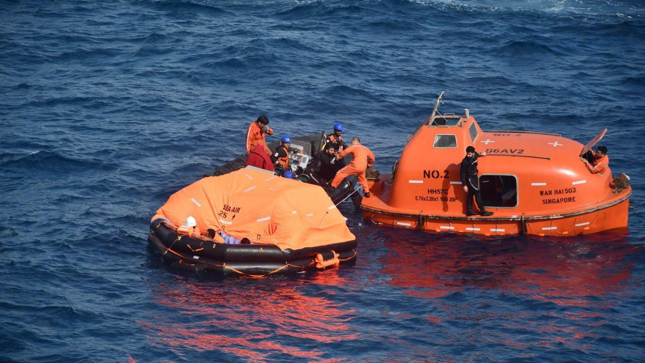 IN PHOTOS Container ship engulfed in massive fire off Kerala coast