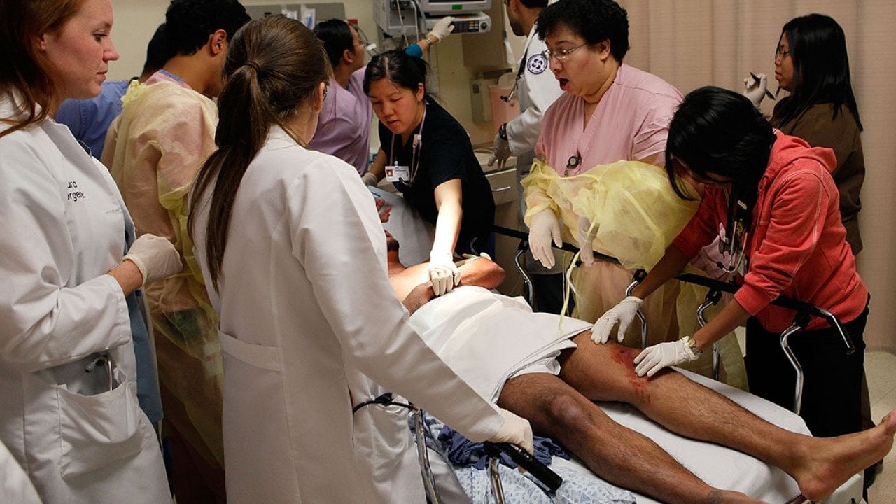 Every 30 minutes, someone arrives at an ER with a gunshot wound ...