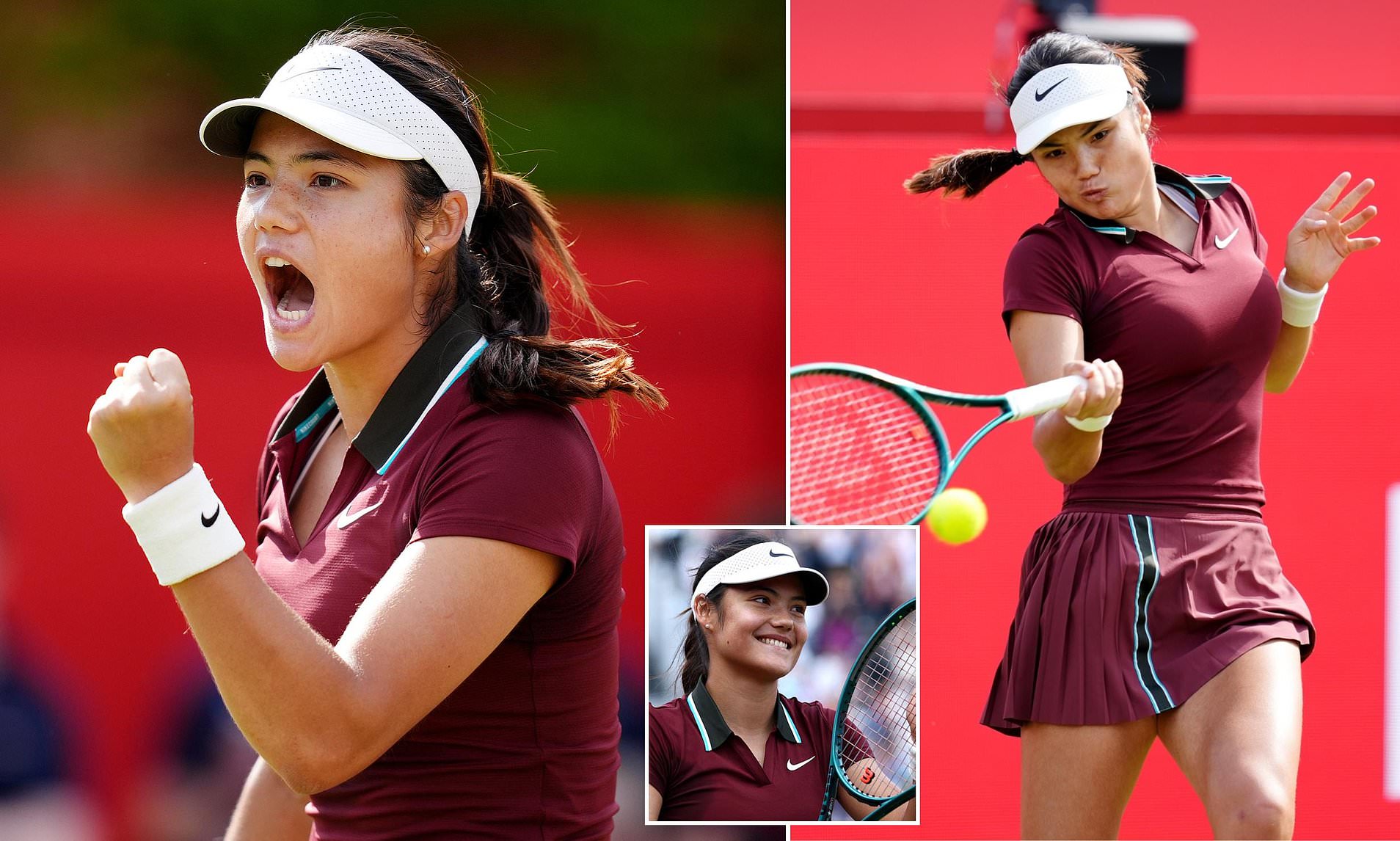 Emma Raducanu serves up straight-sets drubbing to Queen's qualifier