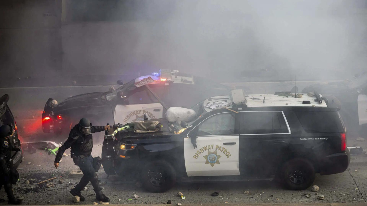 Los Angeles riots: City of Angels turns into downtown of rioters