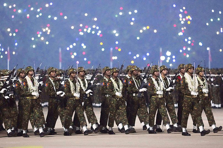 Myanmar military junta fighter jet shot down near Mandalay, rebel group ...