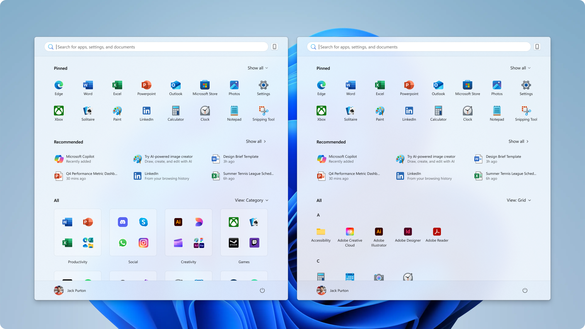 Microsoft Unveils New Start Menu in Latest Windows 11 Insider Preview