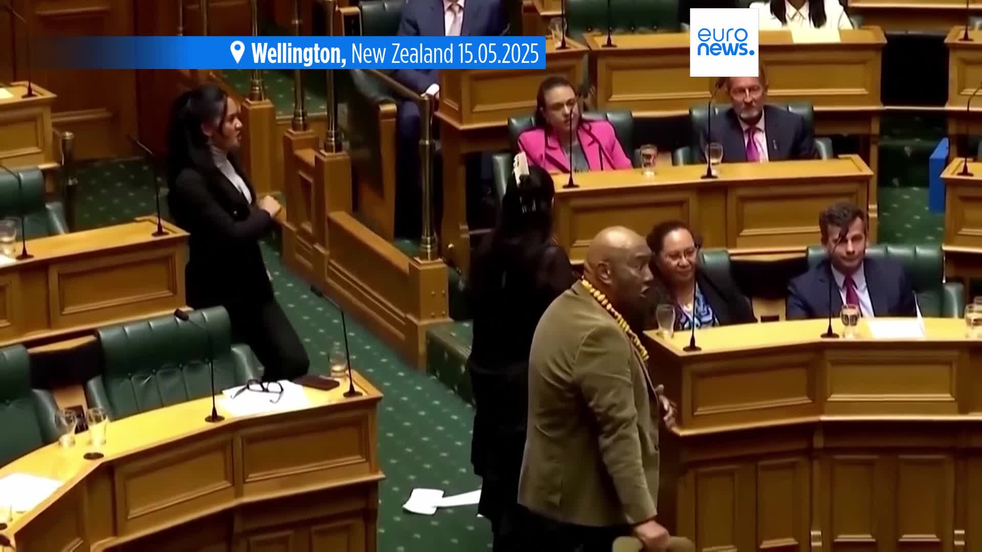 New Zealand Parliament suspends three lawmakers for performing protest haka