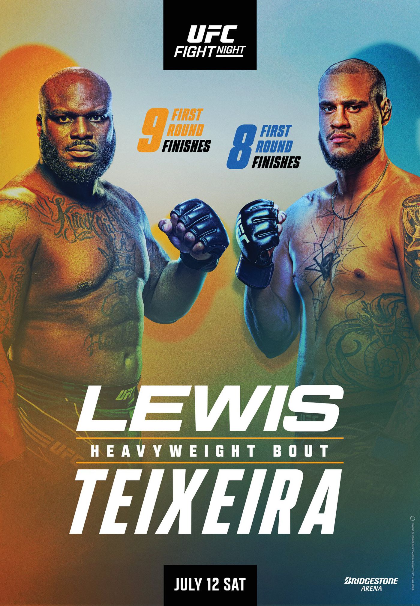 UFC Nashville Poster For ‘Lewis Vs Teixeira’