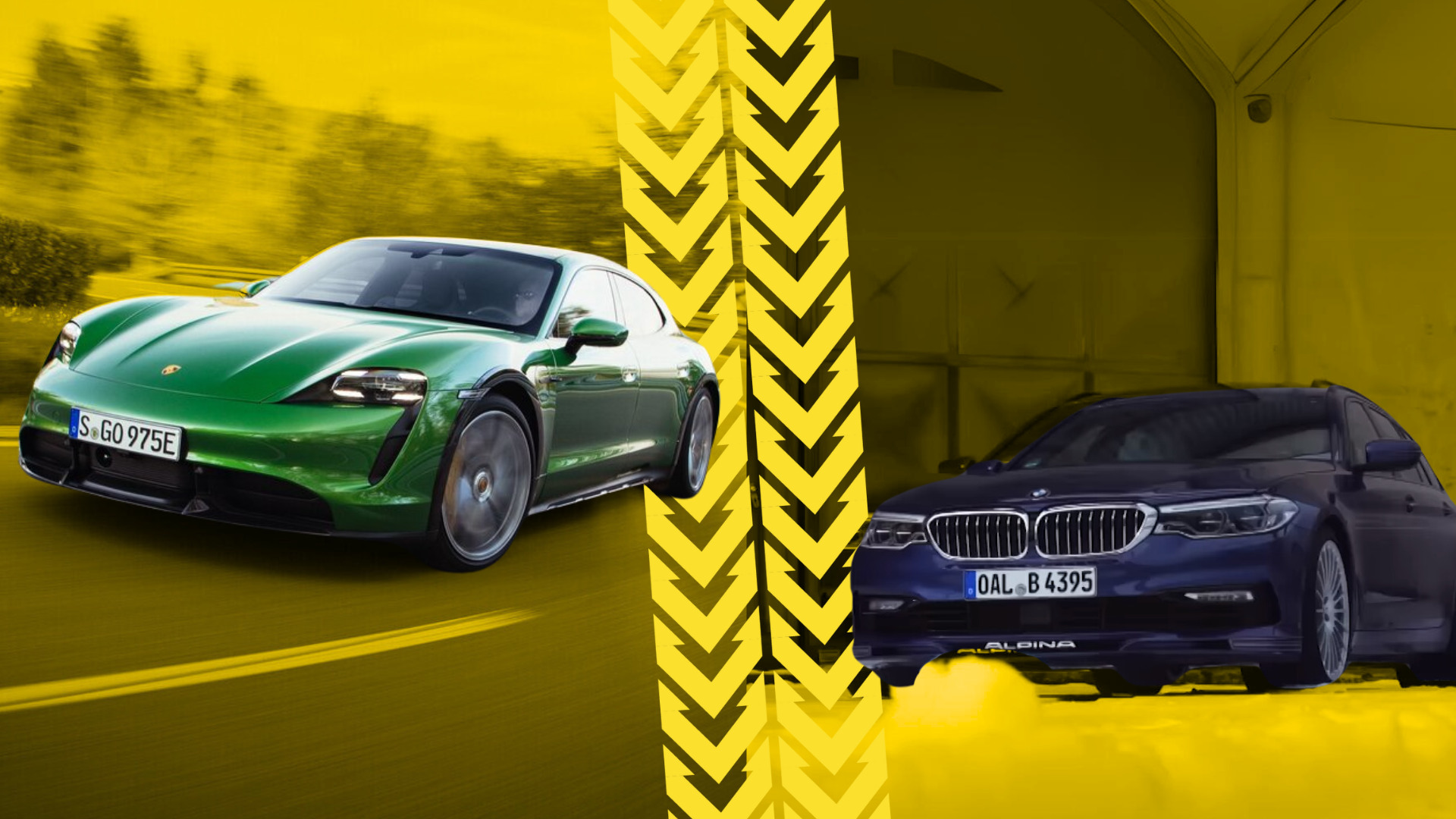 Porsche Taycan Turbo S Cross Turismo vs Alpina B5 Touring Bi Turbo. Electric Thrill Meets ...