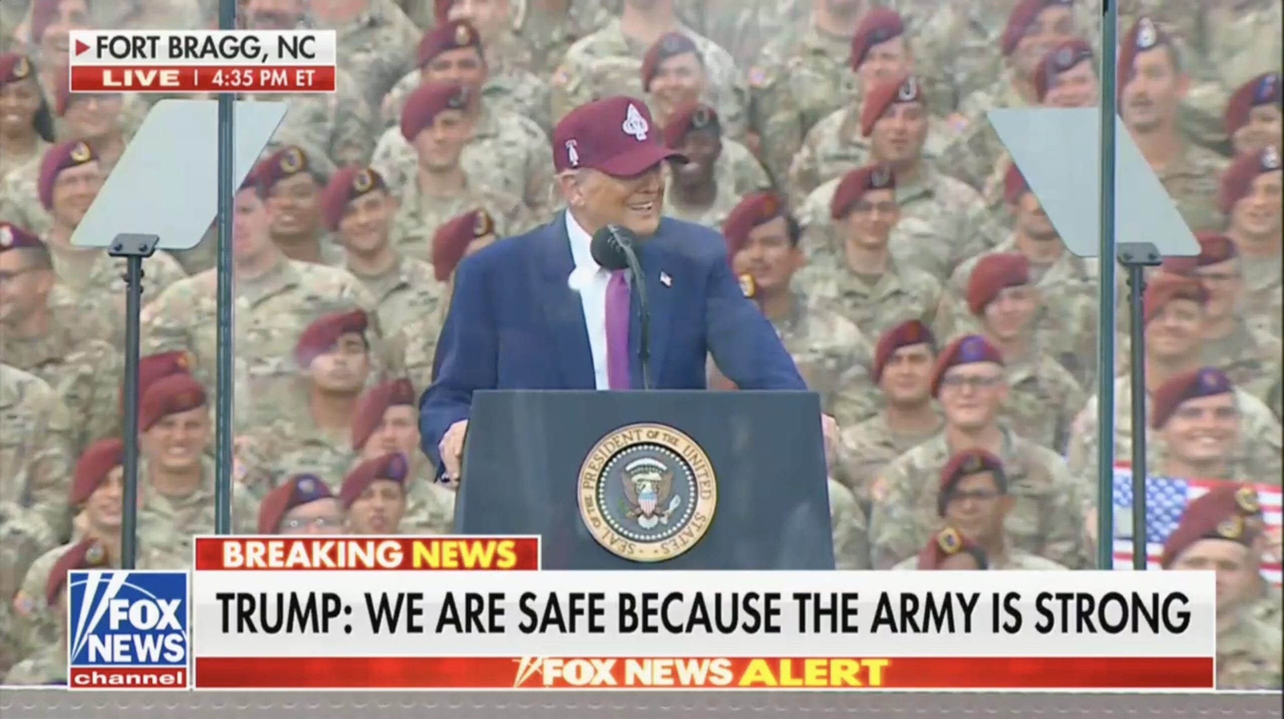 Trump Goads Troops at Fort Bragg Into Booing the Media: ‘Look What I ...