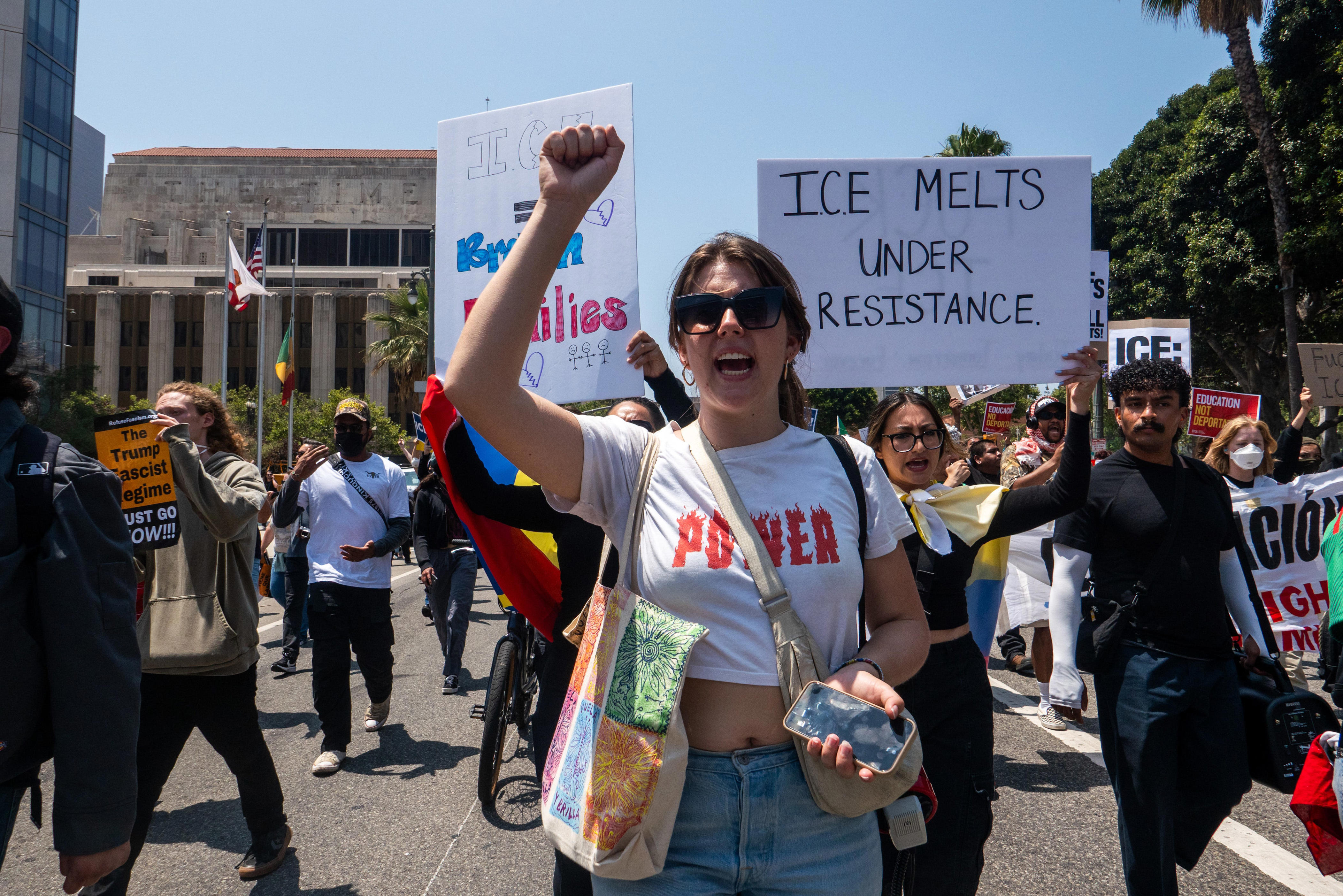 Trump, Newsom each play to base on immigration. It's risky, experts say.