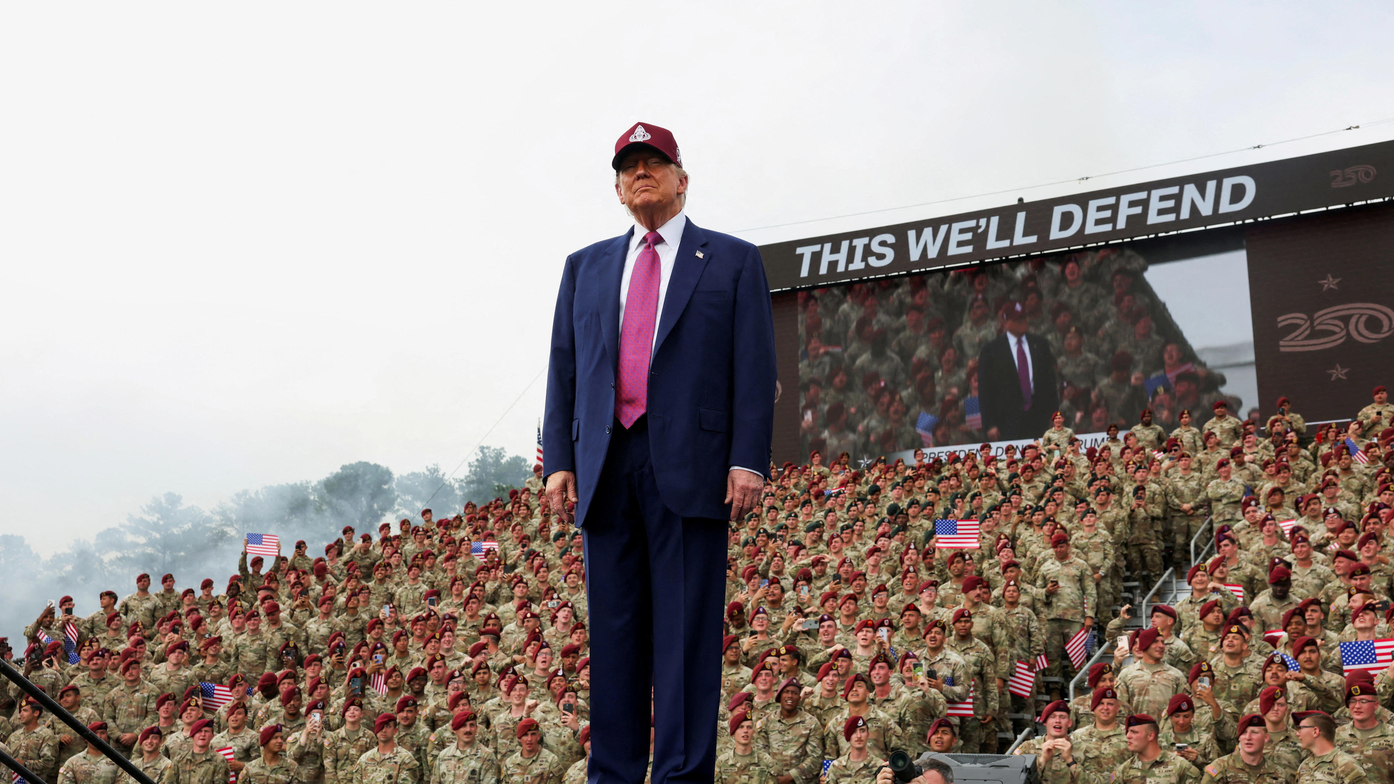 'It shall always remain': Trump visits newly renamed Fort Bragg for ...