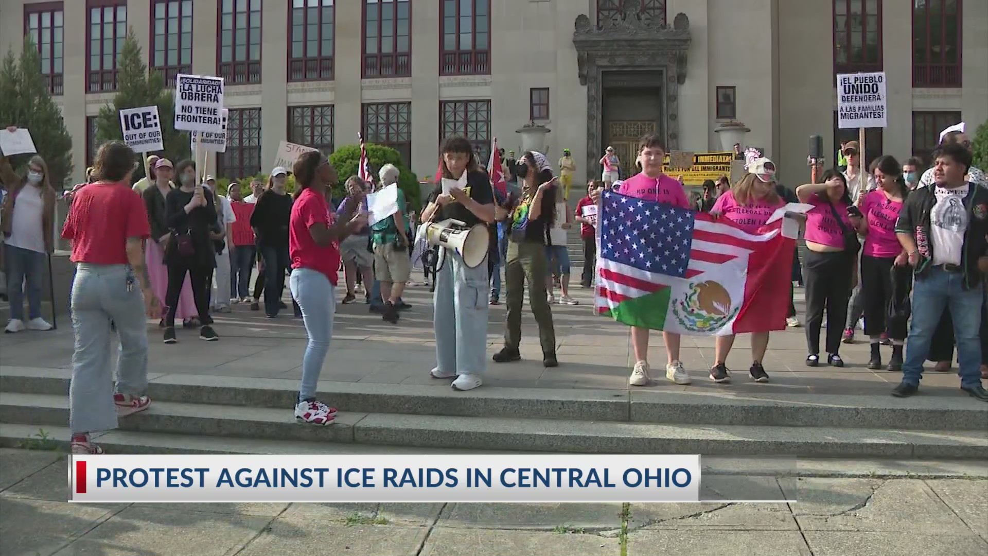 Central Ohio protest against ICE raids