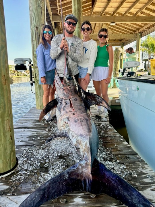 Fish tale: Louisiana man hauls in over 350 pound swordfish in the Gulf