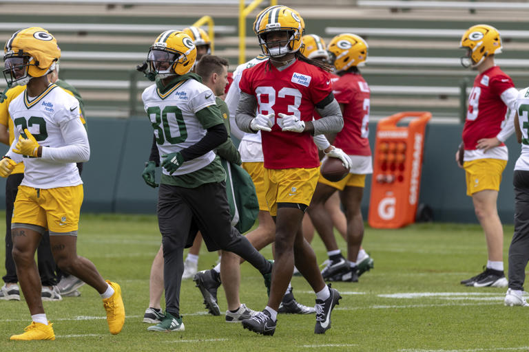 Packers receiver Bo Melton works out at cornerback after release of ...
