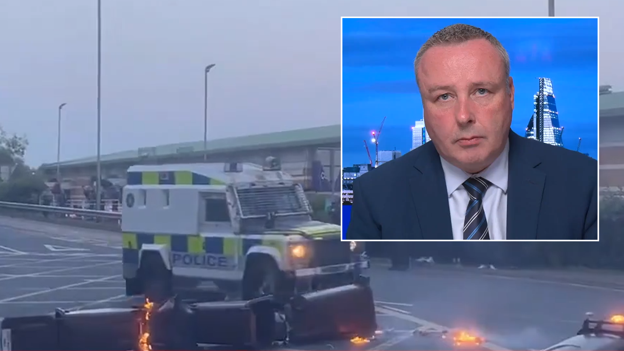 Ballymena riots: GB News’s Mark White says police facing ‘molotov of ...