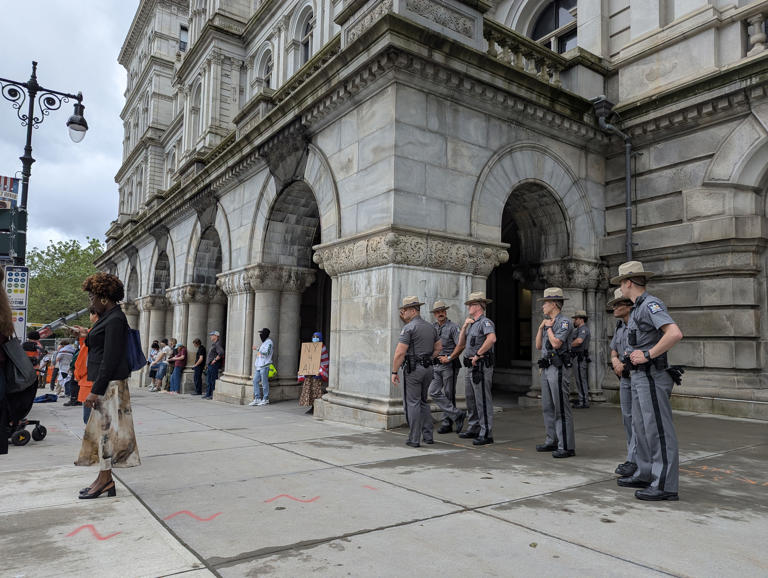 Voices rise at Albany rally for New York for All Act