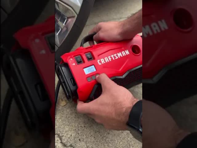 the full life crew: craftsman v20 portable air compressor for tire inflation