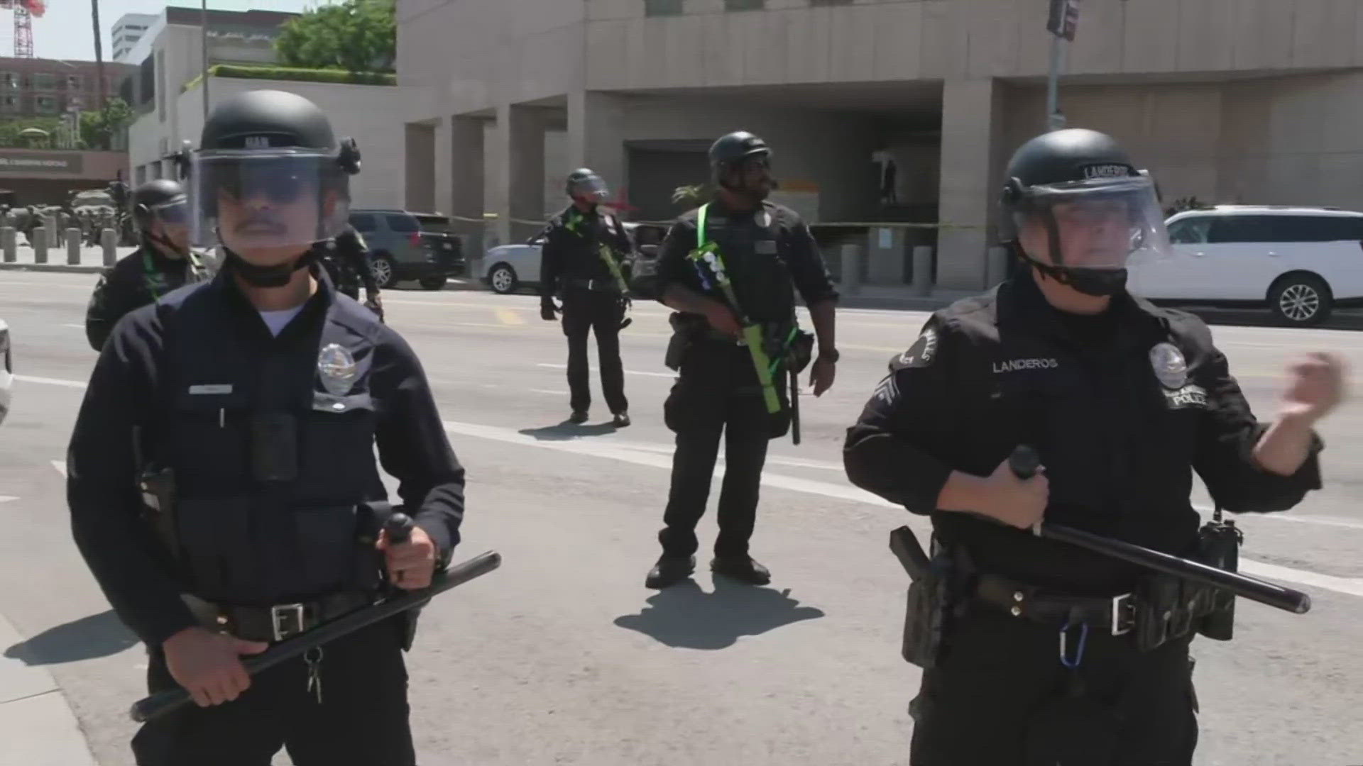 Law enforcement brace for another night of protests in Los Angeles