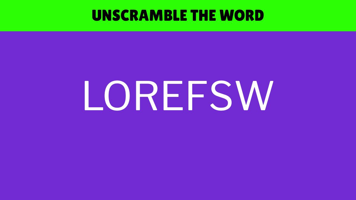 Scrambled Words: Can You Unscramble the Word in 5 Seconds?