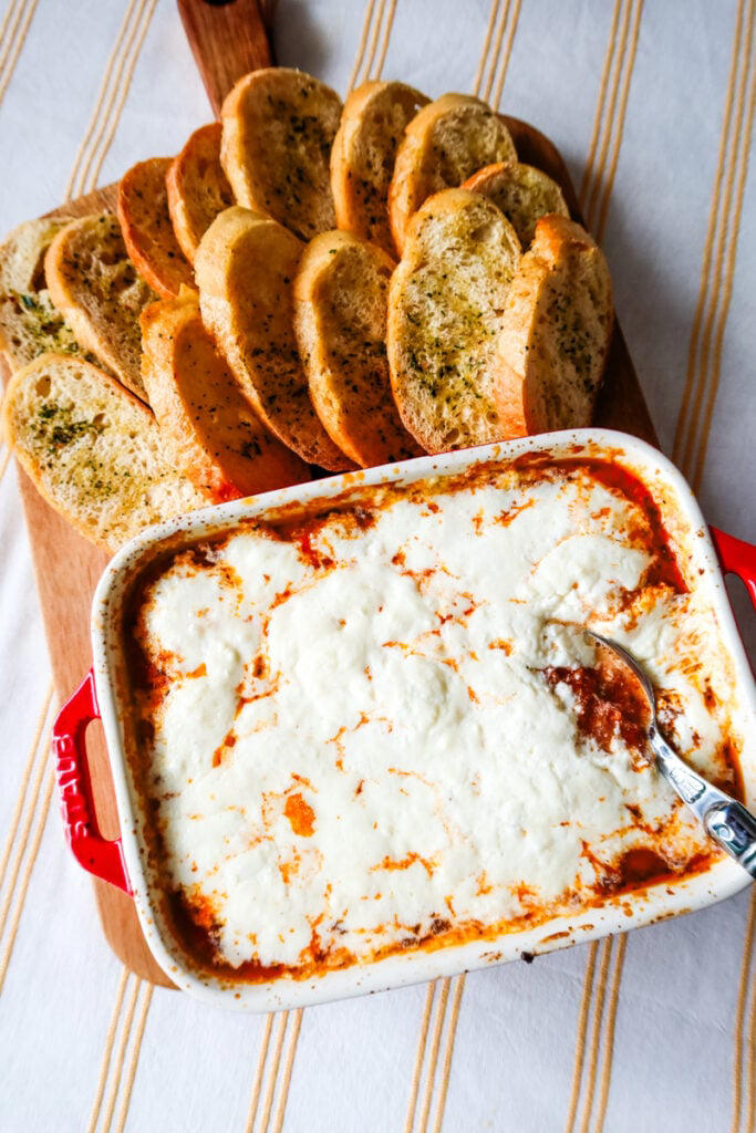 Boursin Bolognese Bake with Burrata & Crispy Croutons