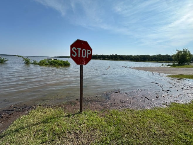 Water levels expected to keep rising at Keystone Lake