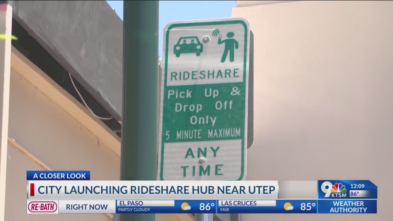City activates rideshare hub near UTEP