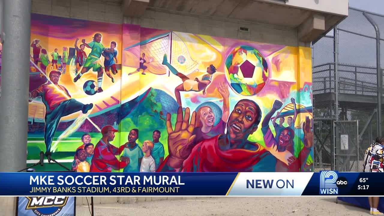 Milwaukee mural honors the life of soccer legend Jimmy Banks