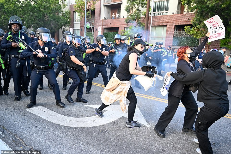 Trump threatens to invoke Insurrection Act to stop LA rioters