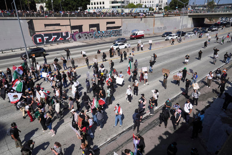 Visual timeline shows how the Los Angeles protests unfolded