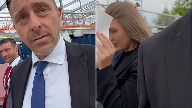 Gabriella and Phil Bardsley arrive at court after drink driving incident