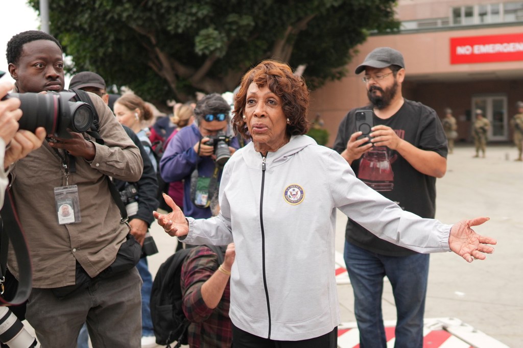 Dem Calif. Rep. Maxine Waters blatantly lies about LA protests: ‘There ...