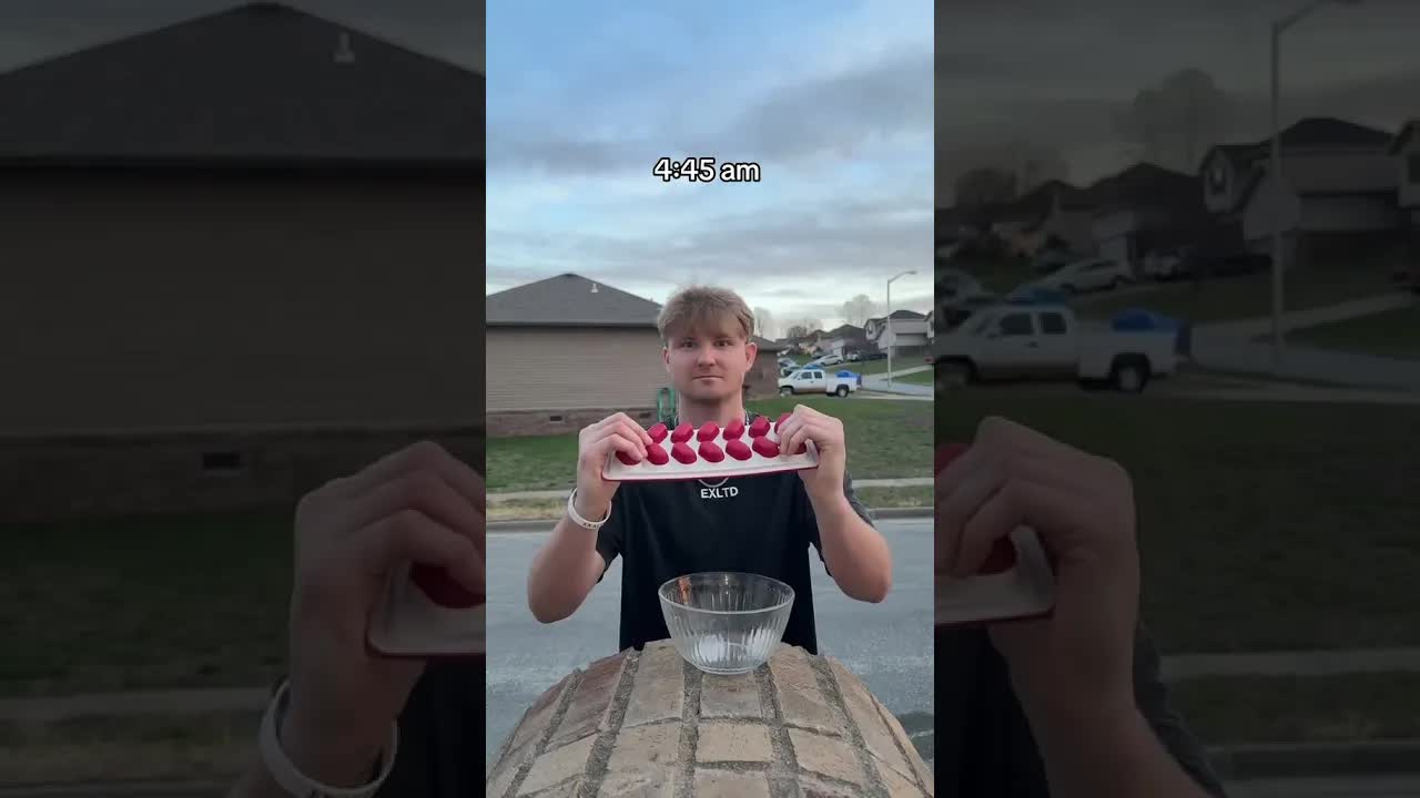 bwag: funny early morning routine: ice water ritual
