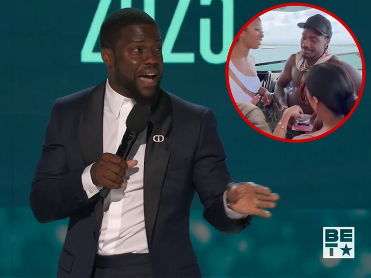 Kevin Hart Cracks Joke About Stefon Diggs' 'Pink Stuff' At BET Awards