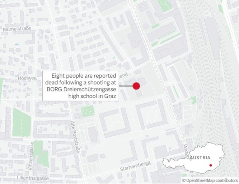 A former student opens fire at an Austrian school, killing 10 and ...