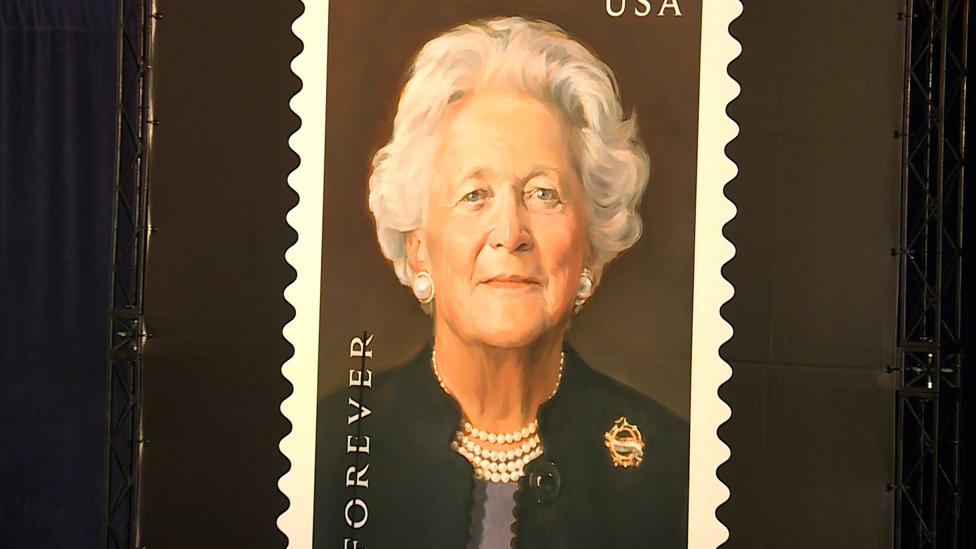 Barbara Bush stamp issued after dedication ceremony in Kennebunkport