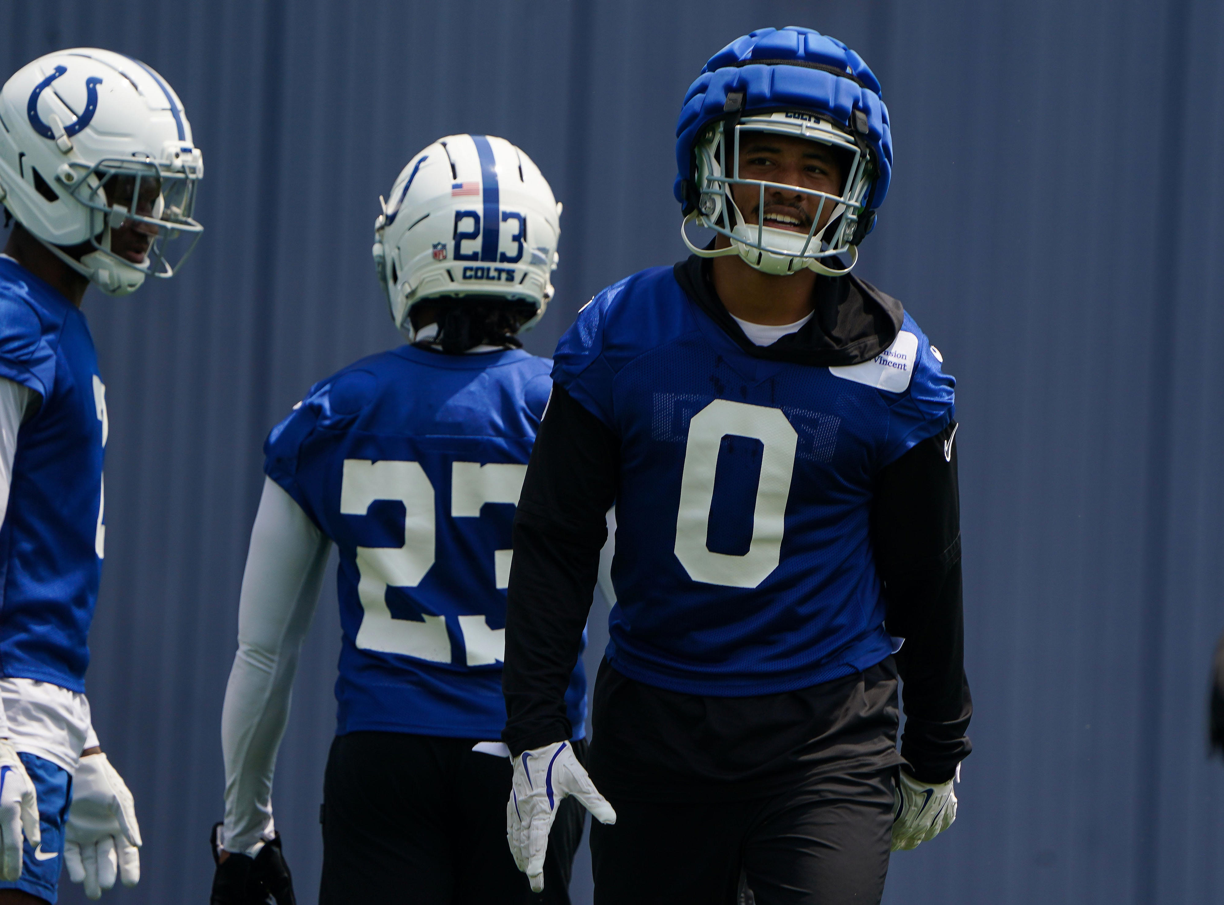 How many top 10 WRs on schedule for Indianapolis Colts' secondary?