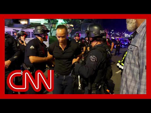 CNN Reporter Detained On Live TV Covering LA Protests Over Trump ...